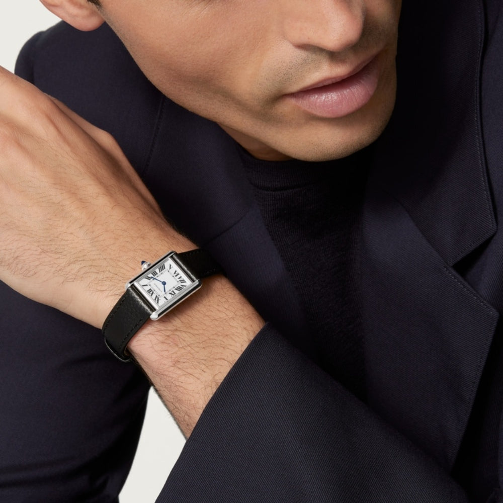 Cartier Tank Must De Watch 29.5mm WSTA0137 White Dial Leather ...